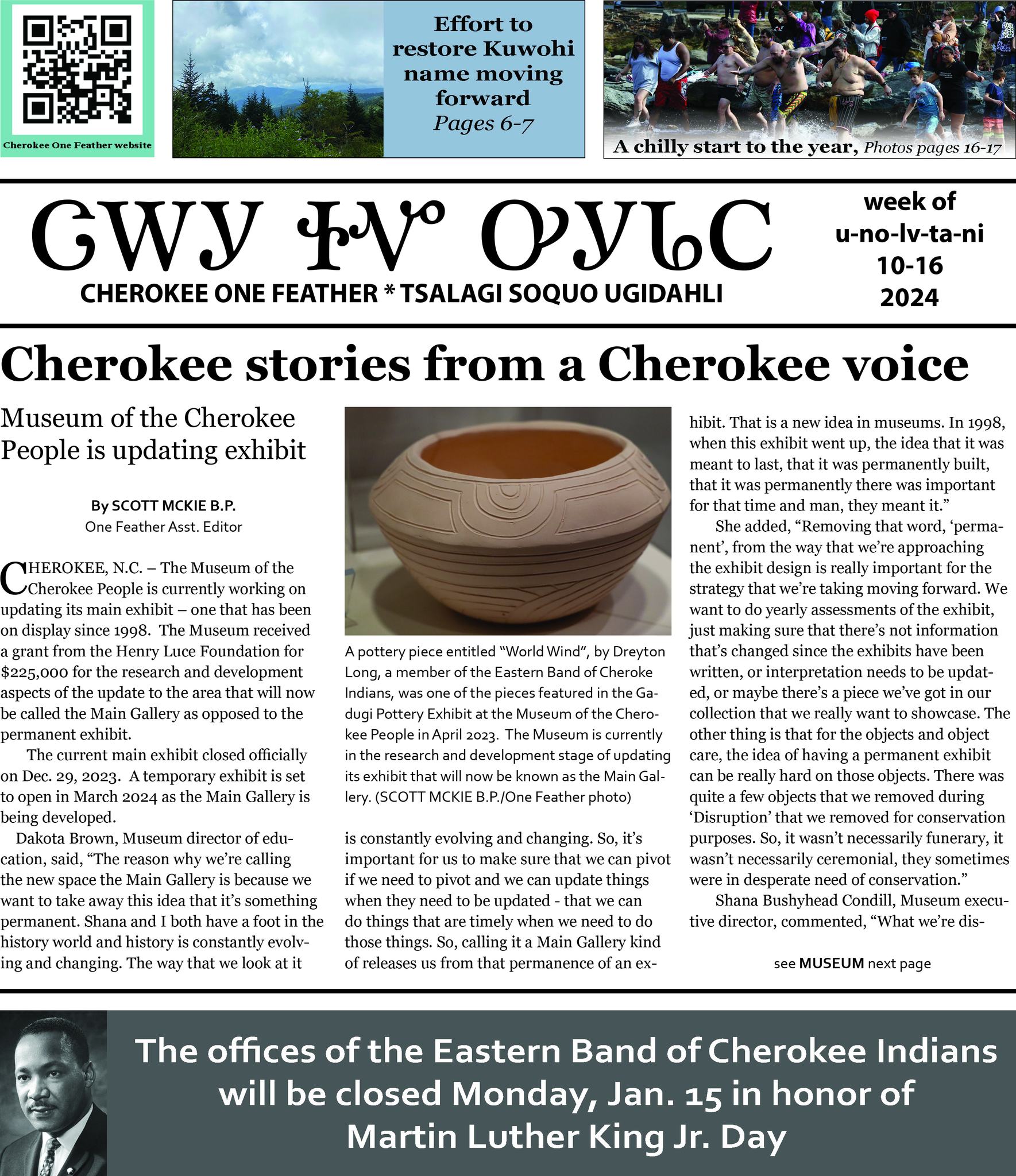 Cherokee One Feather talks to MotCP leadership about exhibit update ...